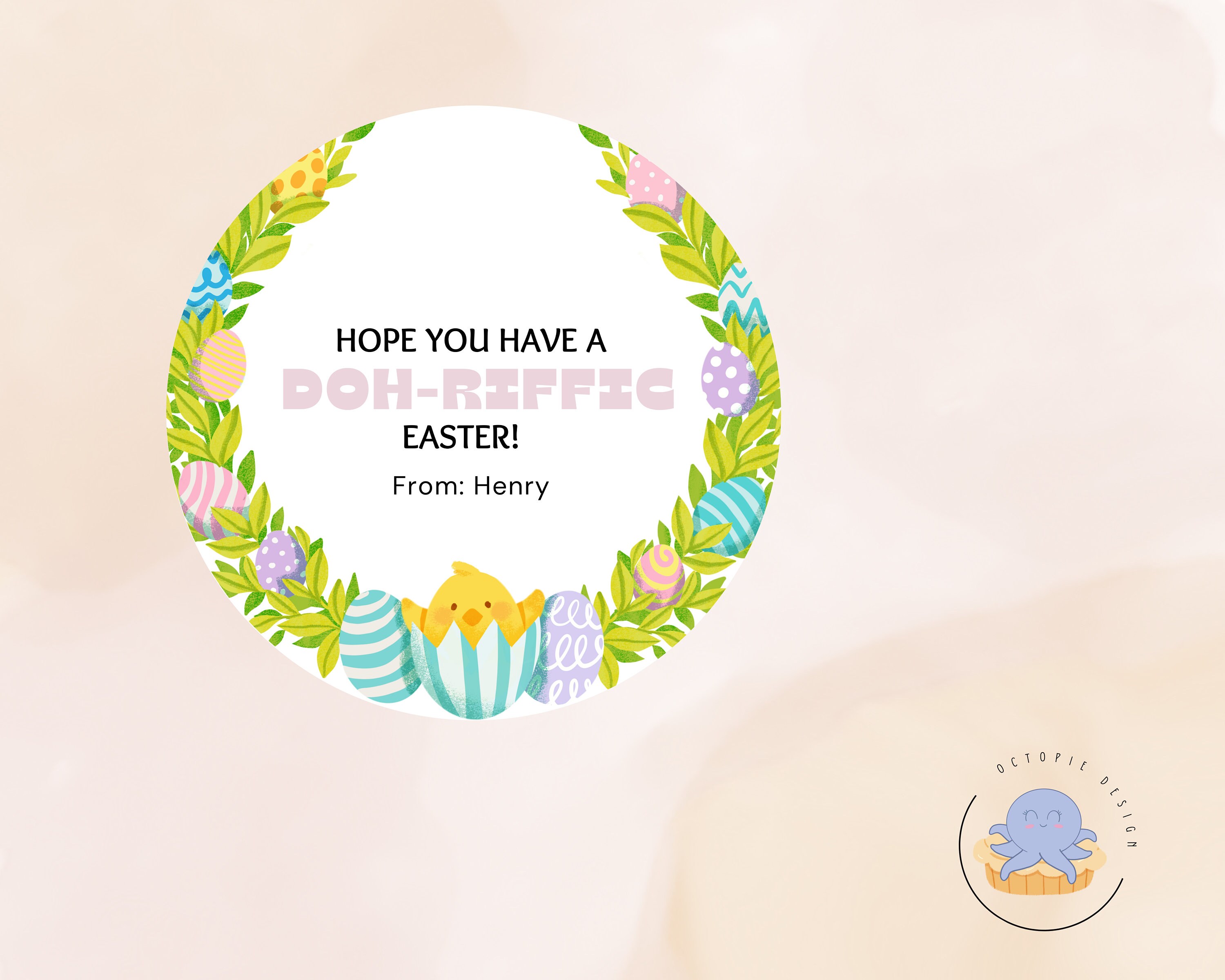 Easter Bunny Play Doh, Hope You Have A Doh-riffic Easter, Classroom ...