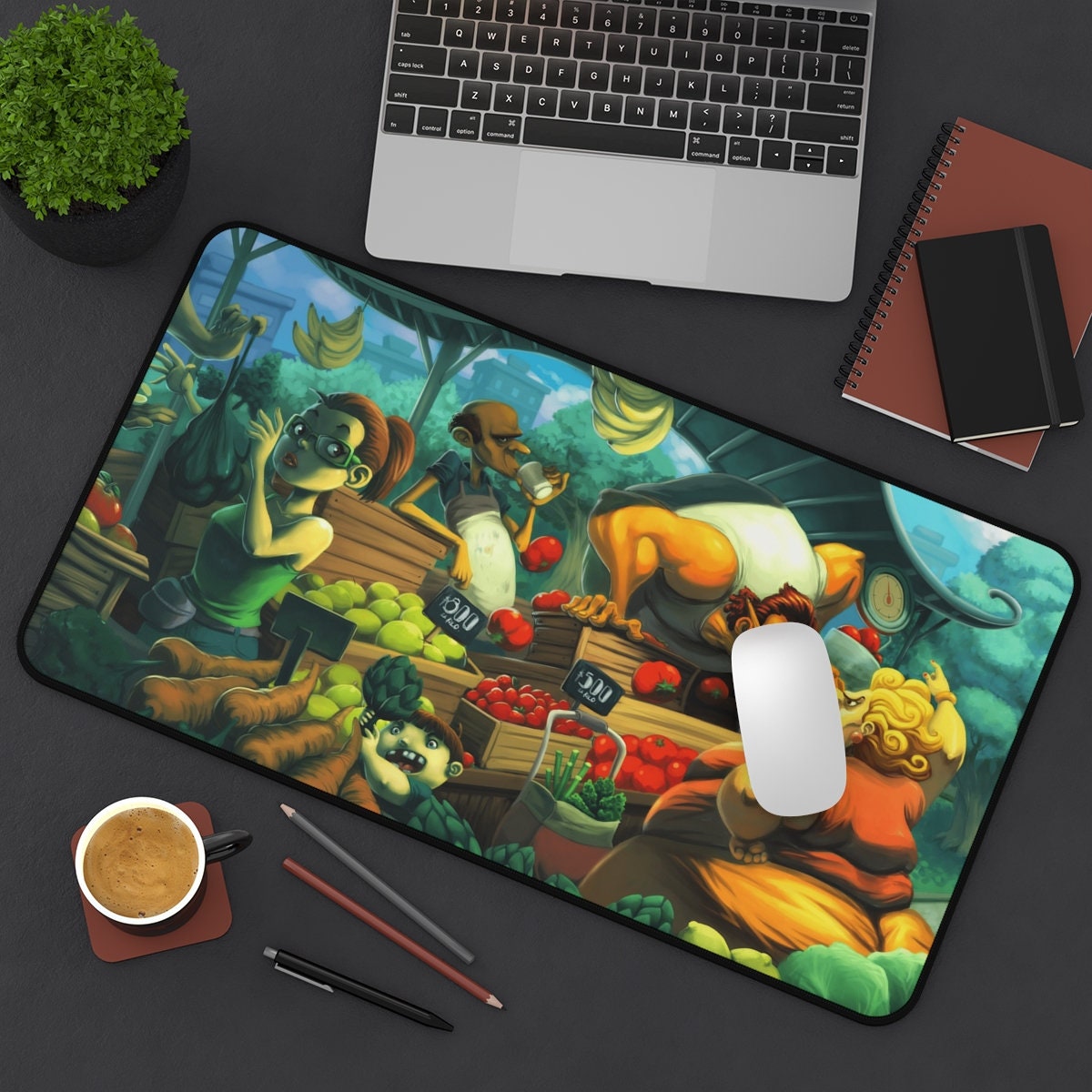 Cartoon Desk Mat Illustrated Desk Mat Cartoon Desk Pad - Etsy