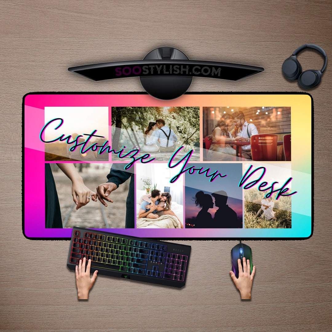 Custom Desk Mat Customize Your Desk Mat Personalized Desk - Etsy