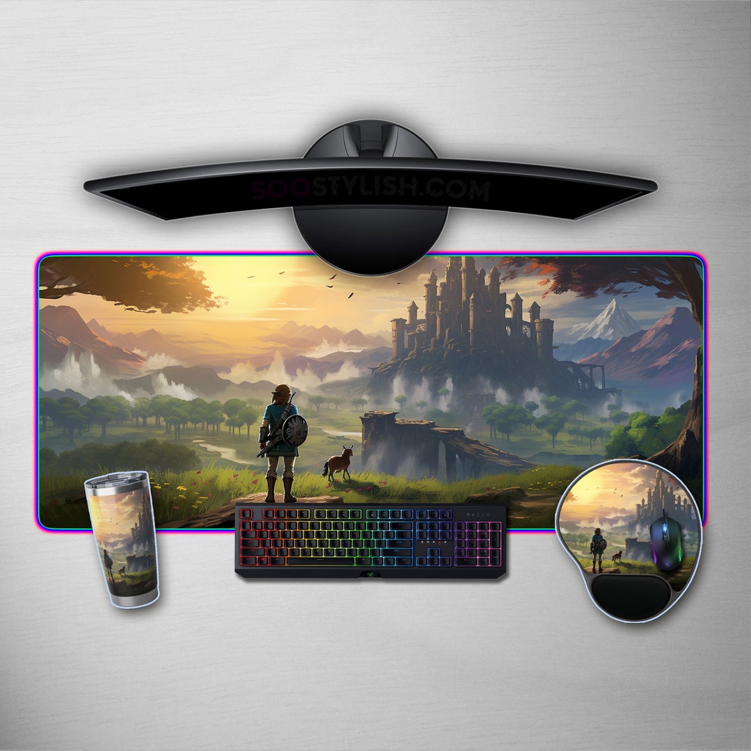 Zelda VII Desk Mat Wrist Rest Mouse Pad and Insulated Tumbler - Etsy