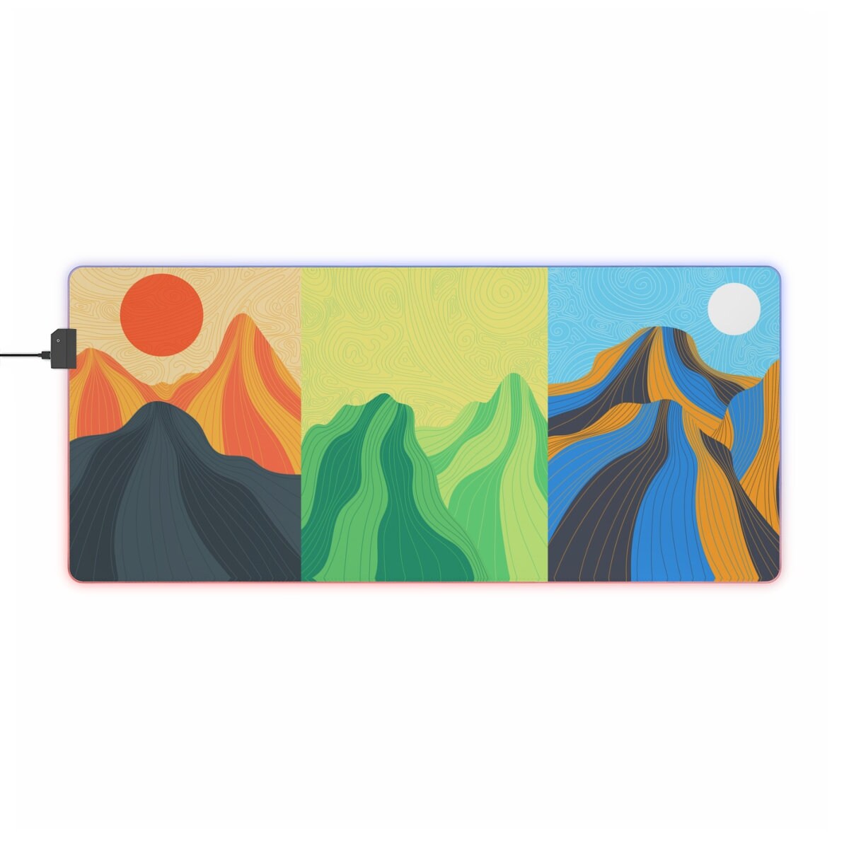 Illustrated Desk Mat Illustrated Desk Pad Illustrated Mouse | Etsy