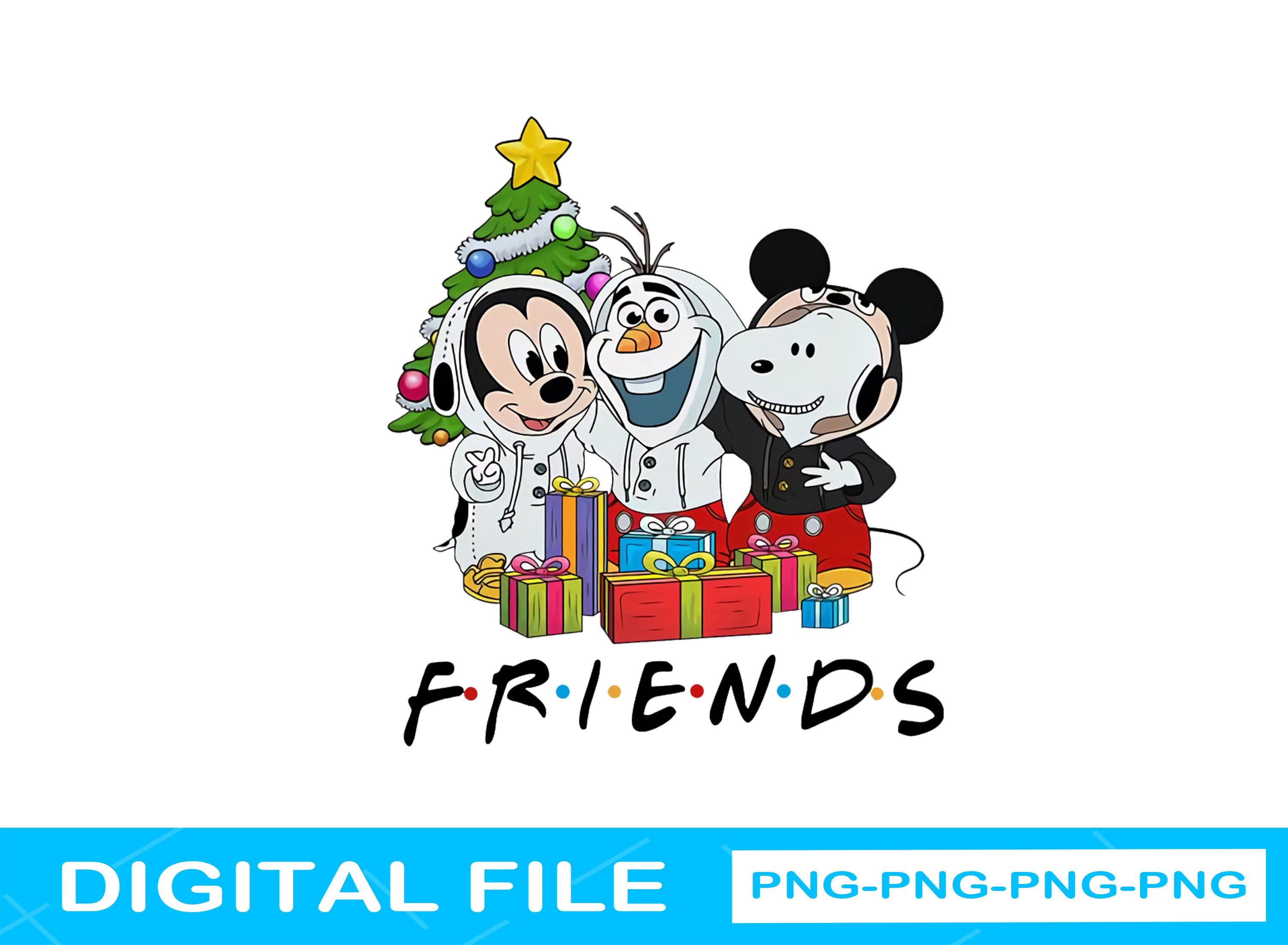 Snoopy And Mickey PNG Olaf Png Friends Png Peanuts Png | Etsy