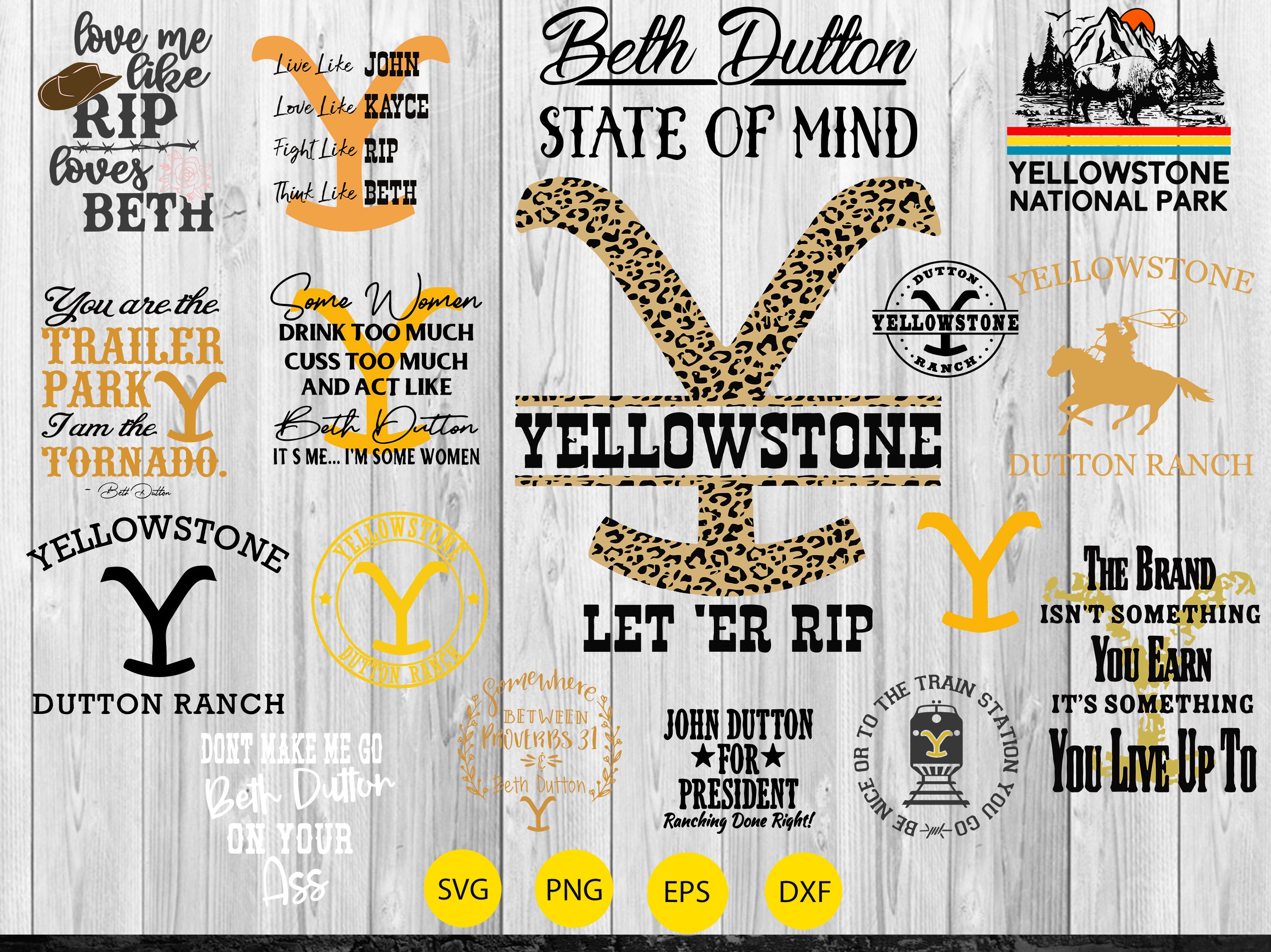 Yellowstone Svg Bundle 84 Svg File For Cricut