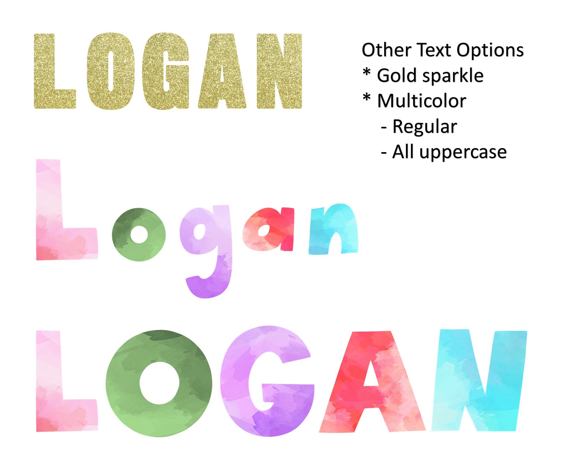 Sports Themed Custom Name Printable: Sports Name Sign With Watercolor ...