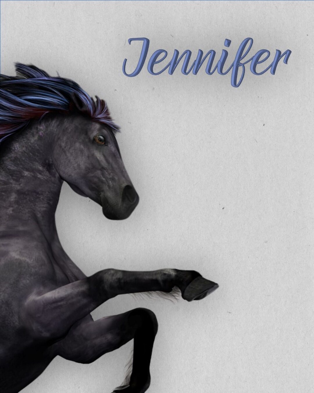 Horse Art Custom Name Printable Personalized Wall Art for the Horse ...