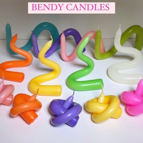 Bendy Twist Candles - Etsy Canada