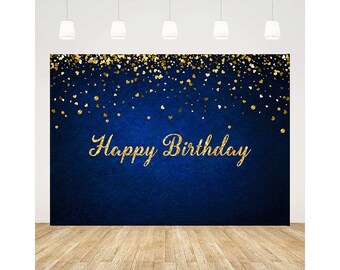 Birthday Backdrop for Men | Etsy