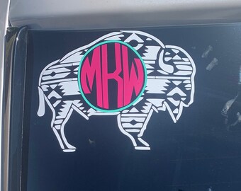 Aztec Bull Skull Decal - Etsy
