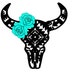 Aztec Bull Skull Decal - Etsy