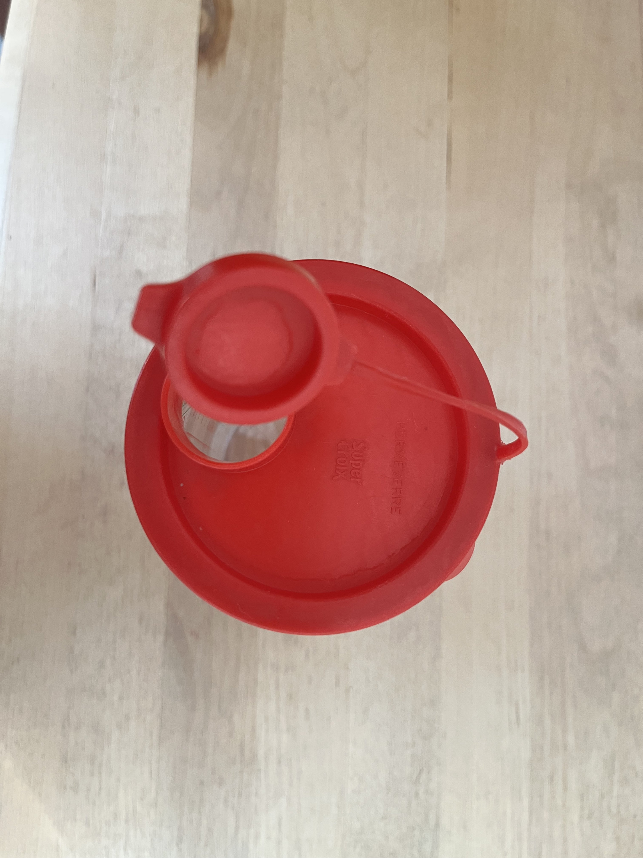 French Vintage Glass Measuring Cup Henkel Red Apples Pouring Glass - Etsy