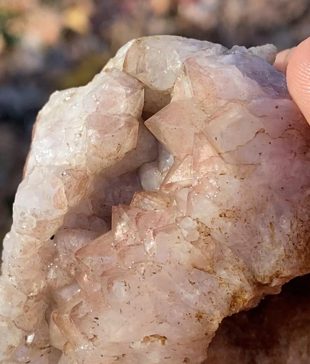 Quartz, Quartz Cluster, Pink Quartz, Hematite Quartz Specimen, Pink ...