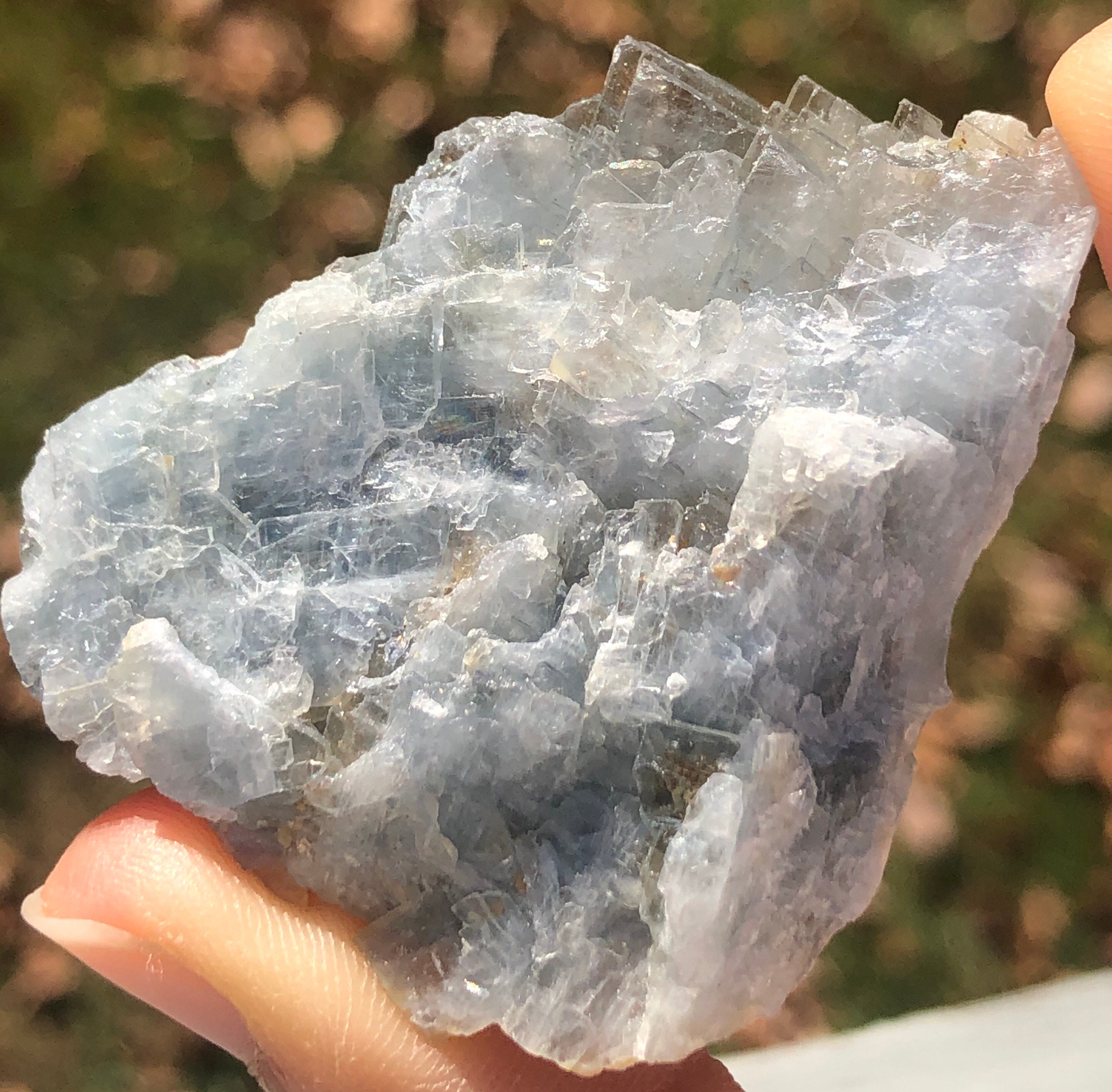 Blue Barite Blue Barite Specimen Barite Colorado Minerals - Etsy