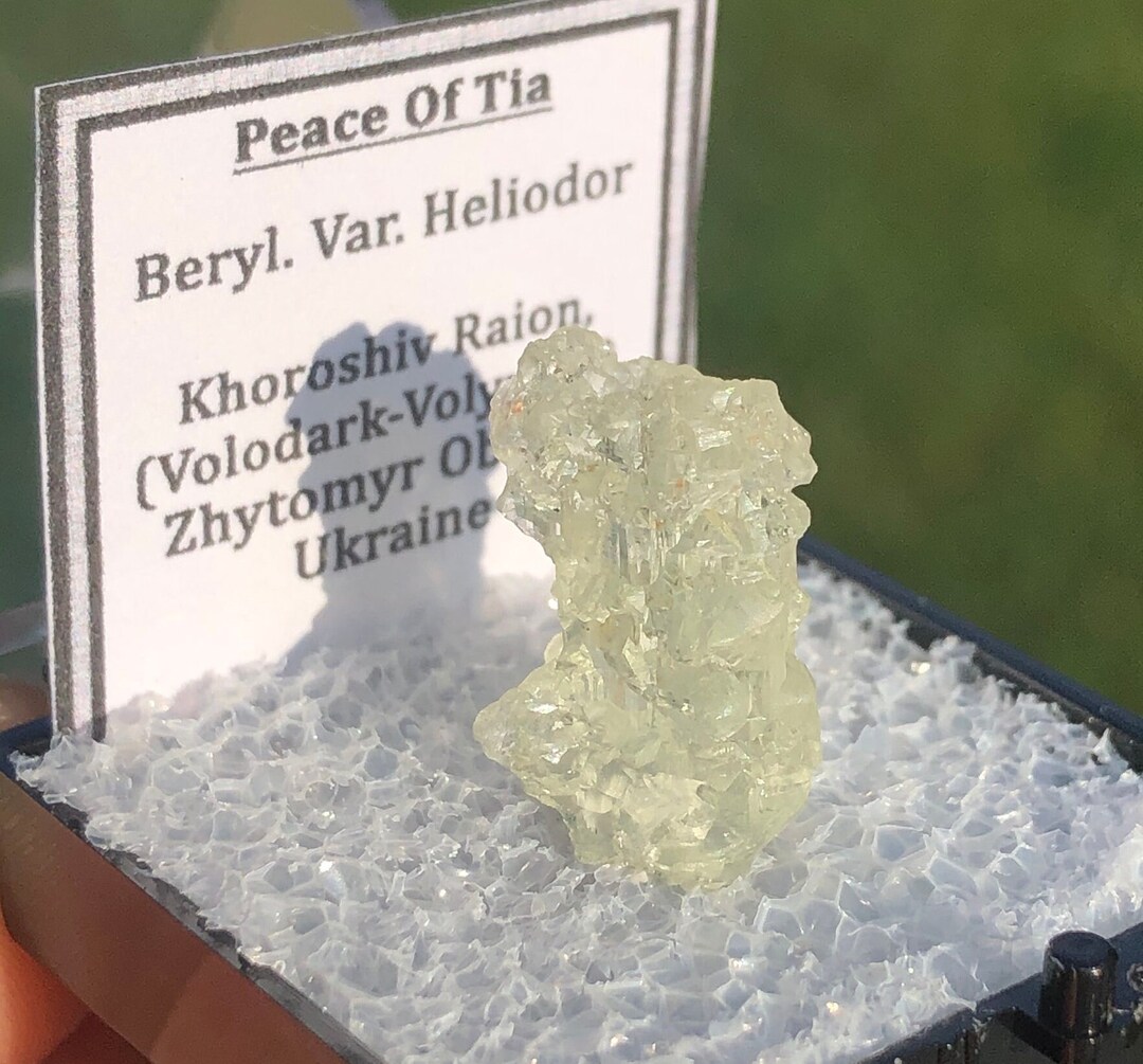 Heliodor, Etched Heliodor, High Quality Crystal, Ukraine Minerals, Rare ...