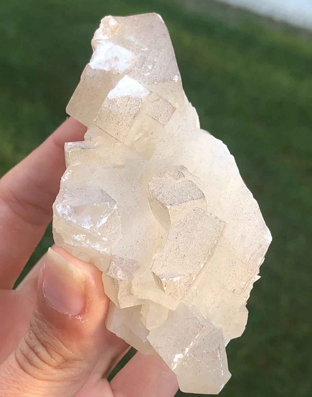 Calcite, Calcite Specimen, Cubic, Cream Calcite, New Jersey Minerals ...