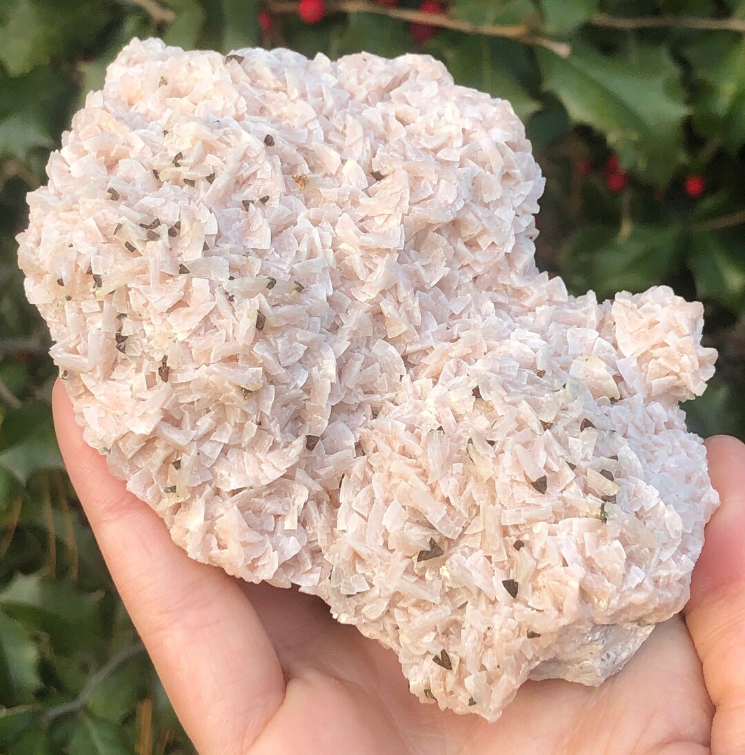 Pink Dolomite, Pyrite, Dolomite Cluster, American Minerals, Rare ...