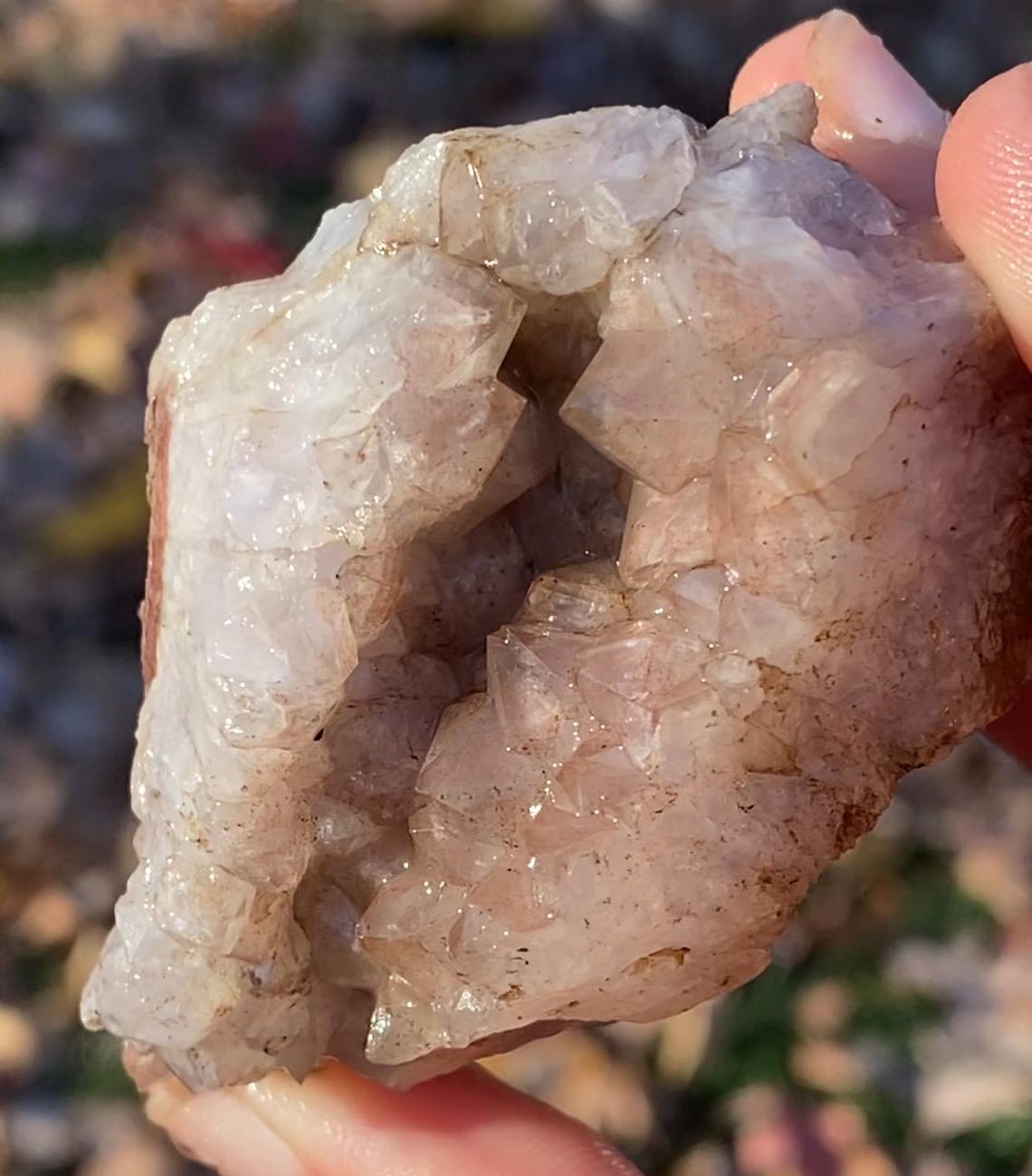 Quartz, Quartz Cluster, Pink Quartz, Hematite Quartz Specimen, Pink ...