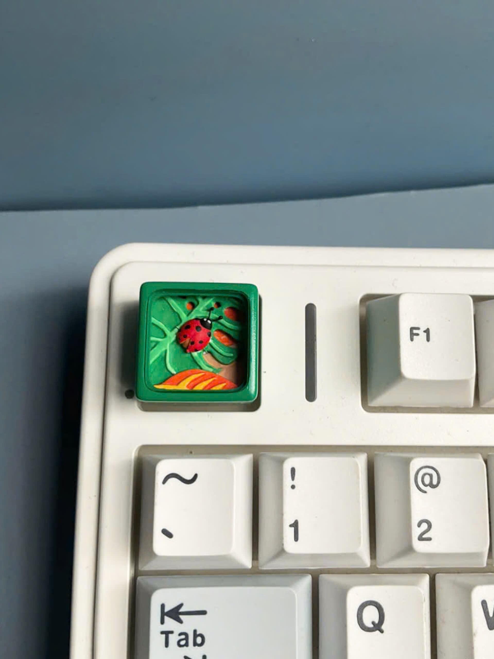 Ladybug 3D Keycaps - 3D Keyboard - Art Keycap - Handmade Artisan Keycap ...