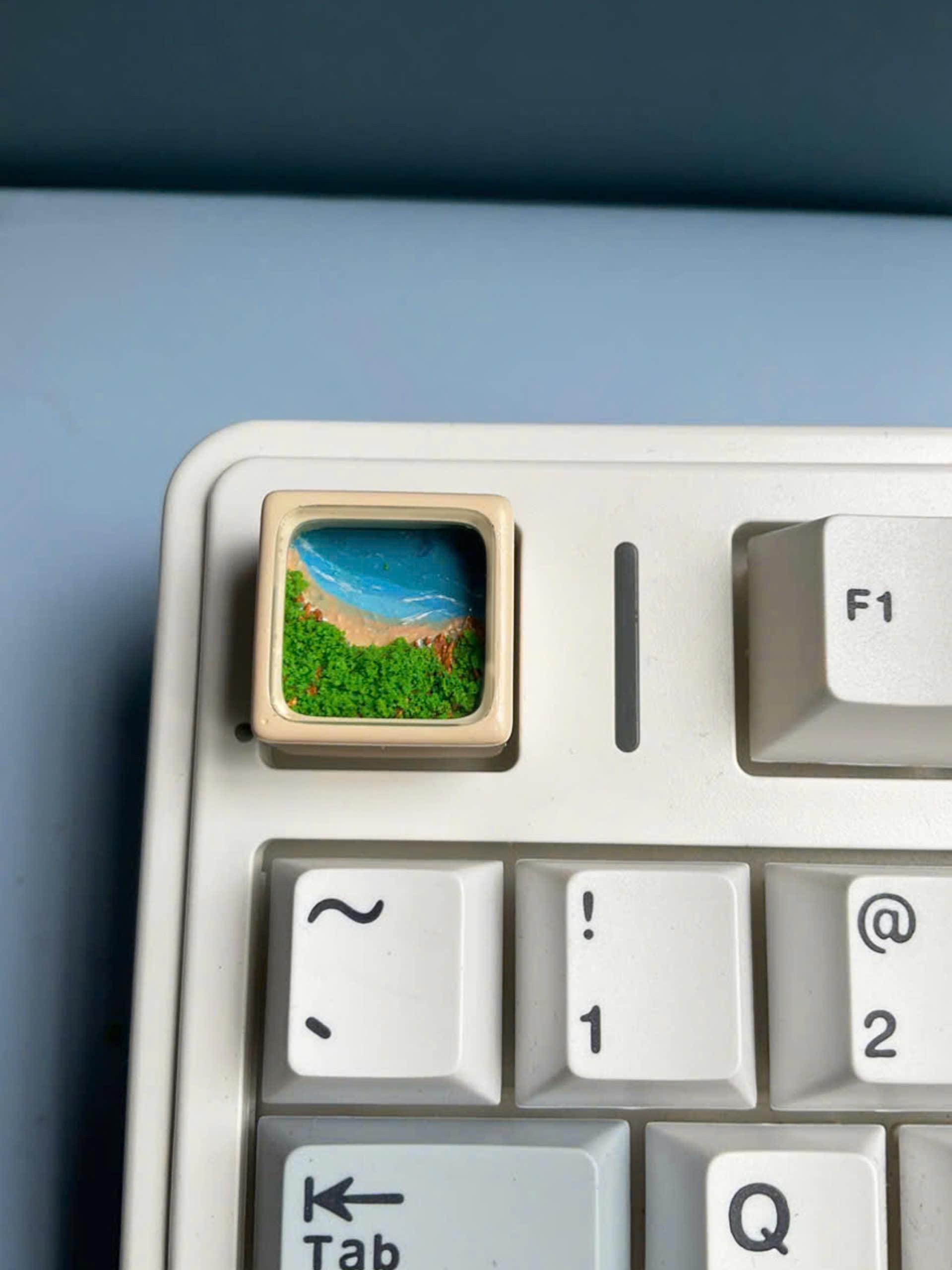 Miniature Beach 3D Keycap - 3D Picture Keycaps - 3d Keyboard - Art ...