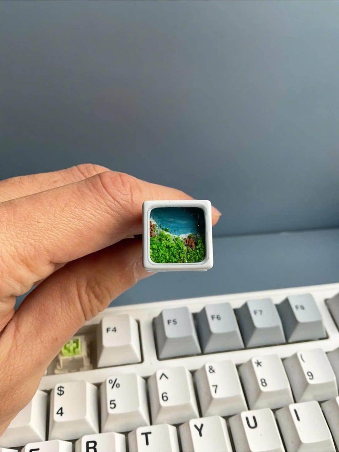 Miniature Beach Keycap - 3D Picture Keycaps - 3d Keyboard - Art Keycap ...