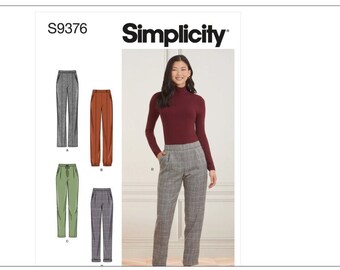 Simplicity S9376 Sewing Pattern Womens Pull on Trousers - Etsy