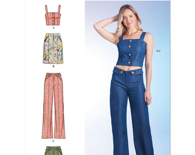 Simplicity Sewing Pattern S8841 Misses' Wide or Slim-leg Pull-on Pants ...