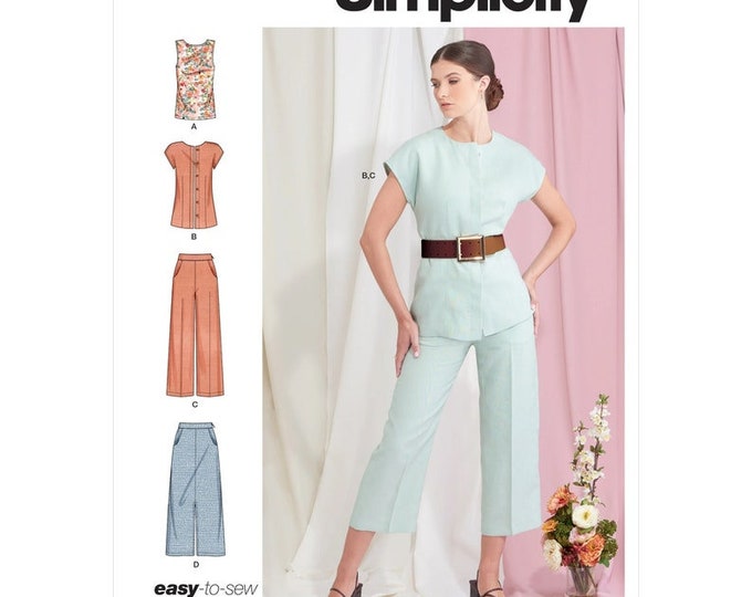 Simplicity Sewing Pattern S8841 Misses' Wide or Slim-leg Pull-on Pants ...