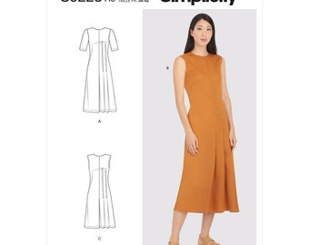 Simplicity Sewing Pattern S9223 Misses' Pleated Dress - Etsy UK