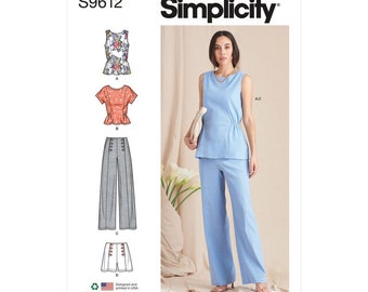 Simplicity Sewing Pattern S8841 Misses' Wide or Slim-leg Pull-on Pants ...