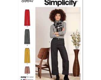 Simplicity Sewing Pattern S8841 Misses' Wide or Slim-leg Pull-on Pants ...