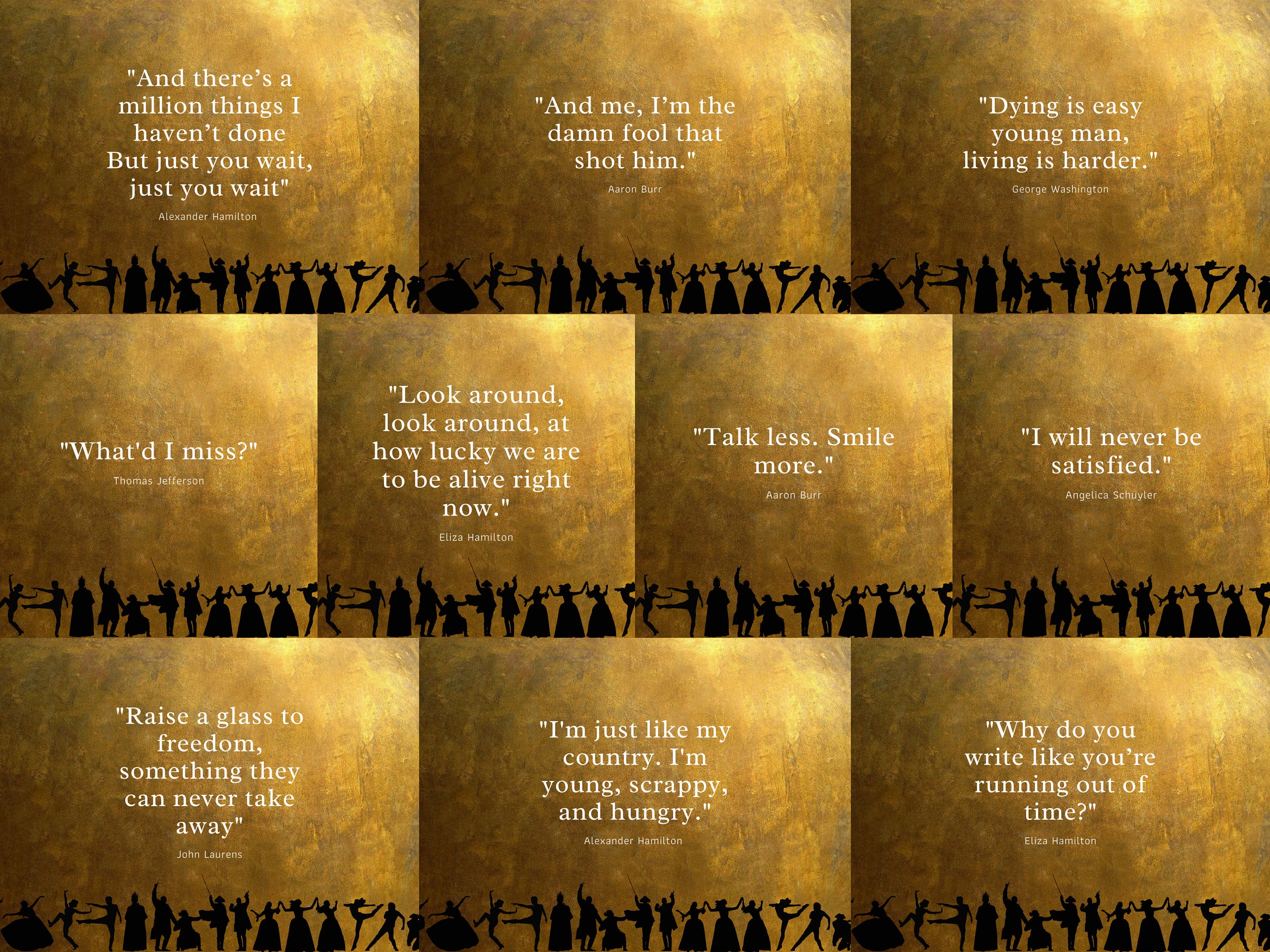 20 Hamilton Lyric Quote Wallpaper | Hamilton Musical Desktop Wallpaper ...