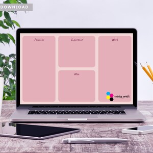Functional Minimalistic Desktop Wallpaper | Pink Desktop Wallpaper ...