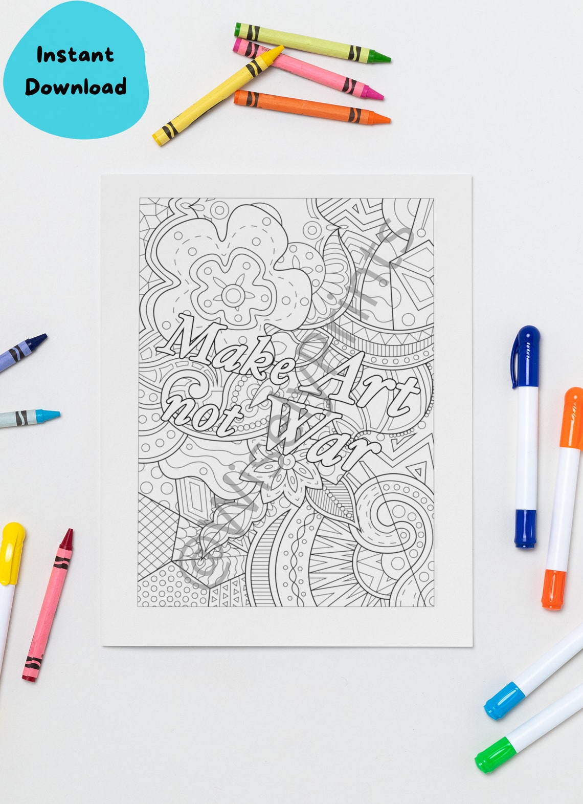 40 Inspirational Quotes Colouring Pages High Quality PDF | Etsy