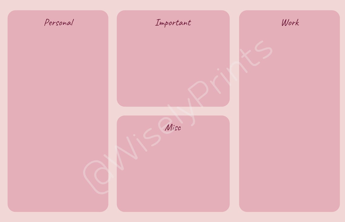 Functional Minimalistic Desktop Wallpaper Pink Desktop | Etsy