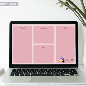 Functional Minimalistic Desktop Wallpaper | Pink Desktop Wallpaper ...