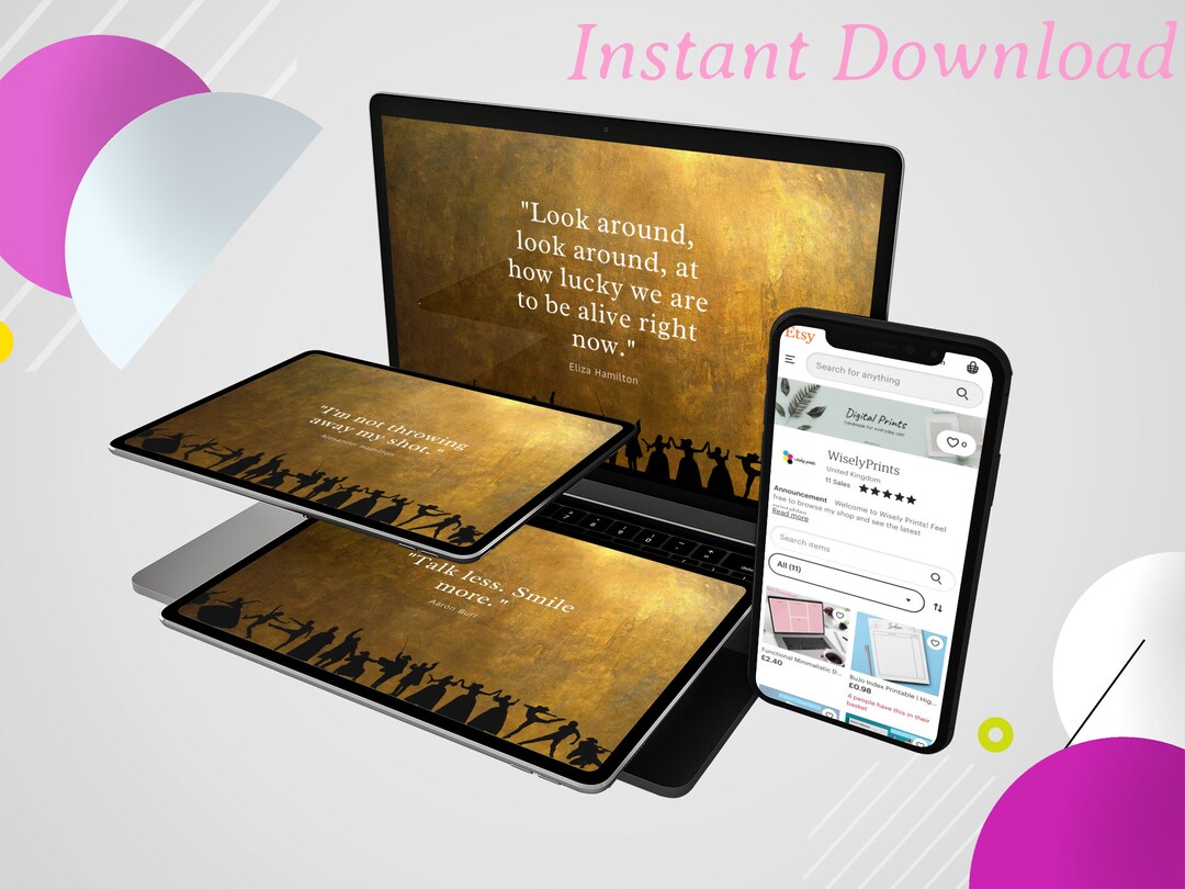 20 Hamilton Lyric Quote Wallpaper | Hamilton Musical Desktop Wallpaper ...