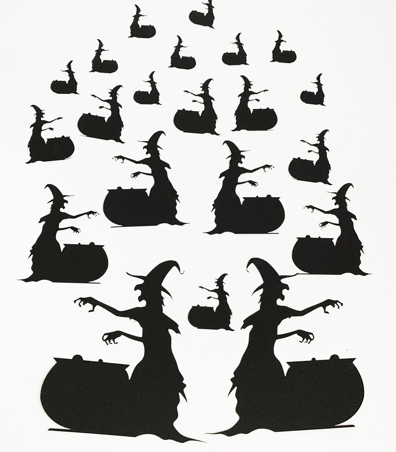 Witch Cauldron, Halloween, Decor, Decorations, Die Cut, Paper ...
