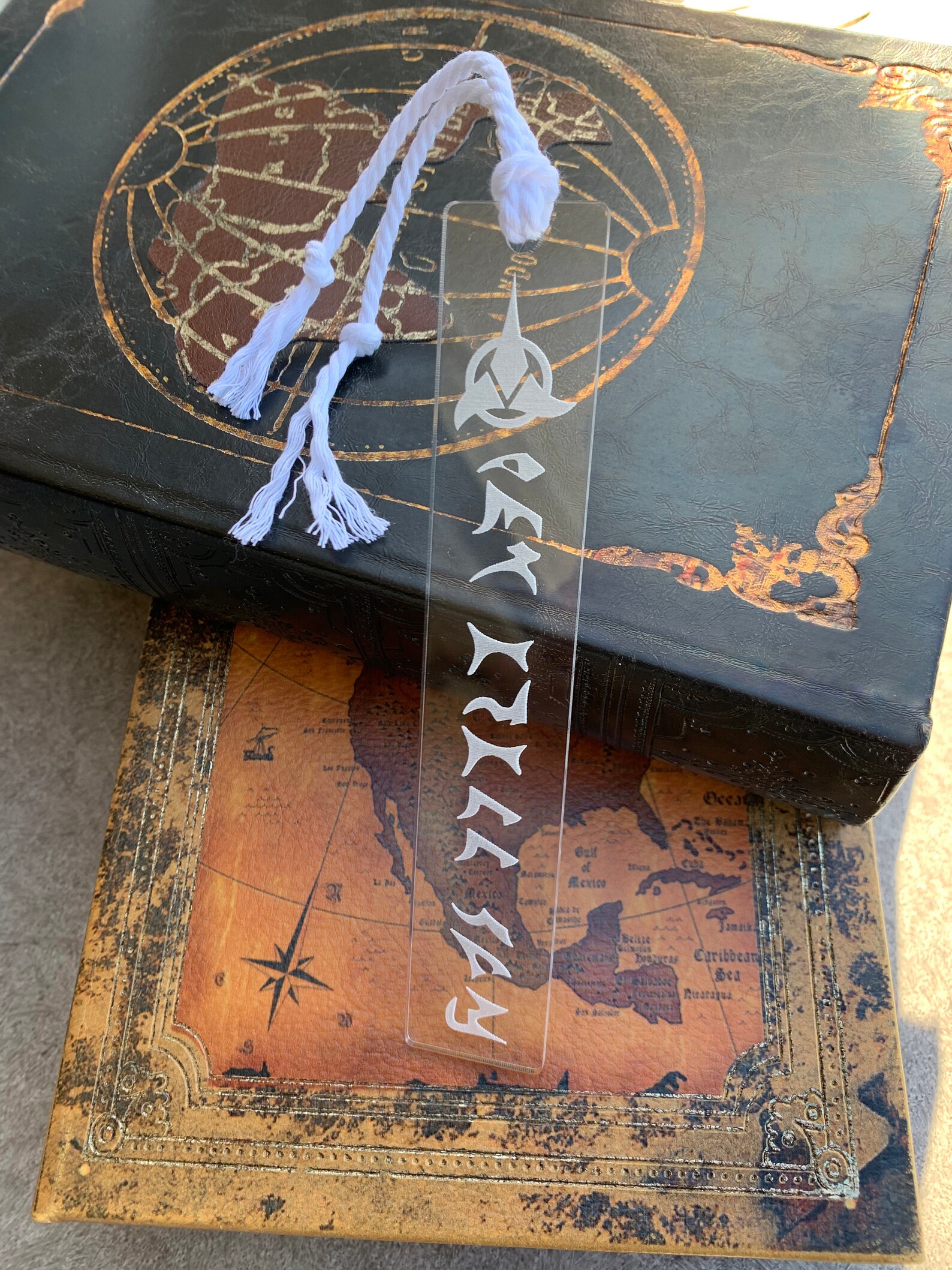 Klingon, Acrylic, Bookmark, Rune, Gift for Him, Gift for Her, Self Gift ...