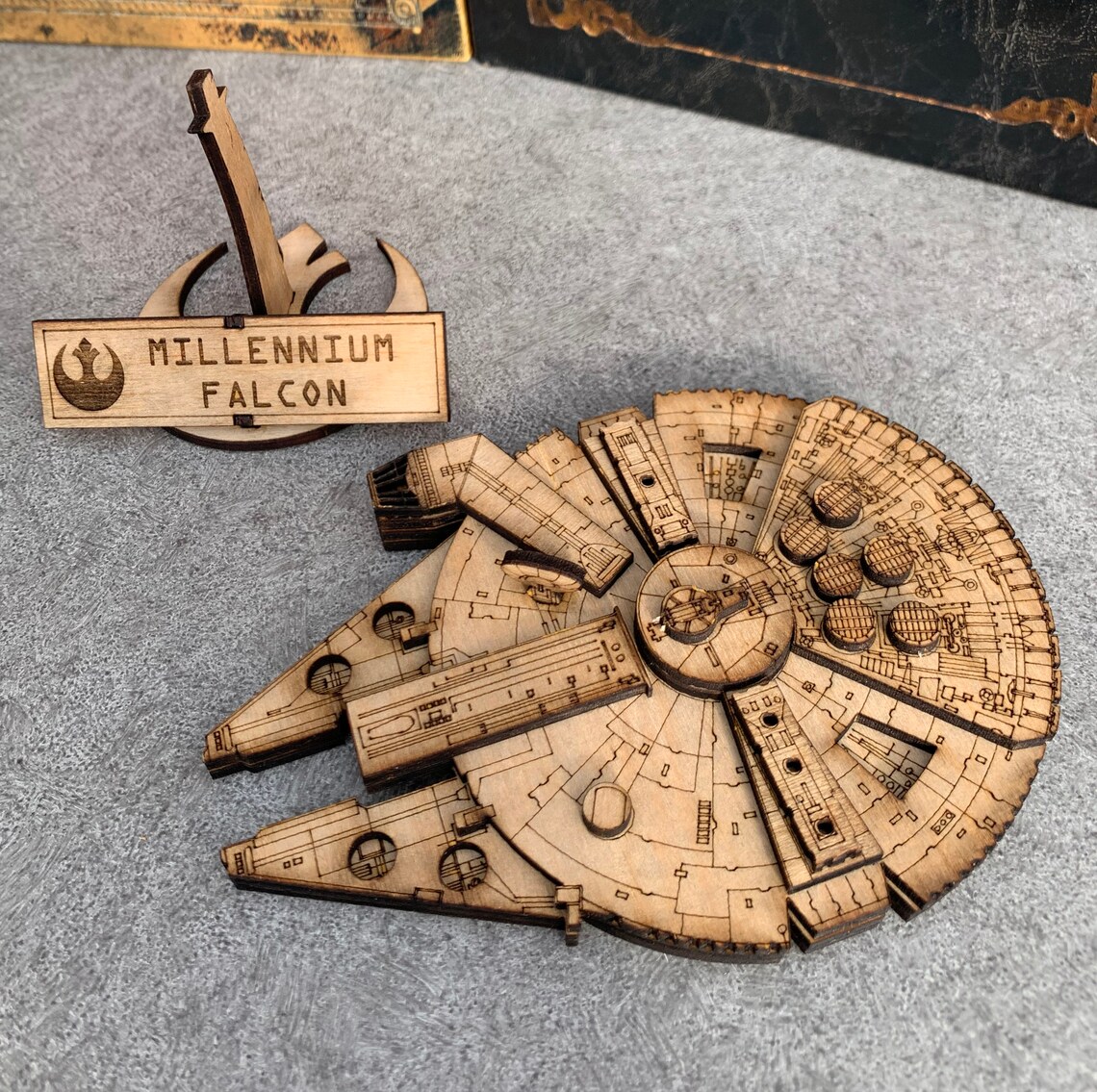 Star Wars, Millennium Falcon, 3d Puzzle, Model, Gift for Him, Gift for ...