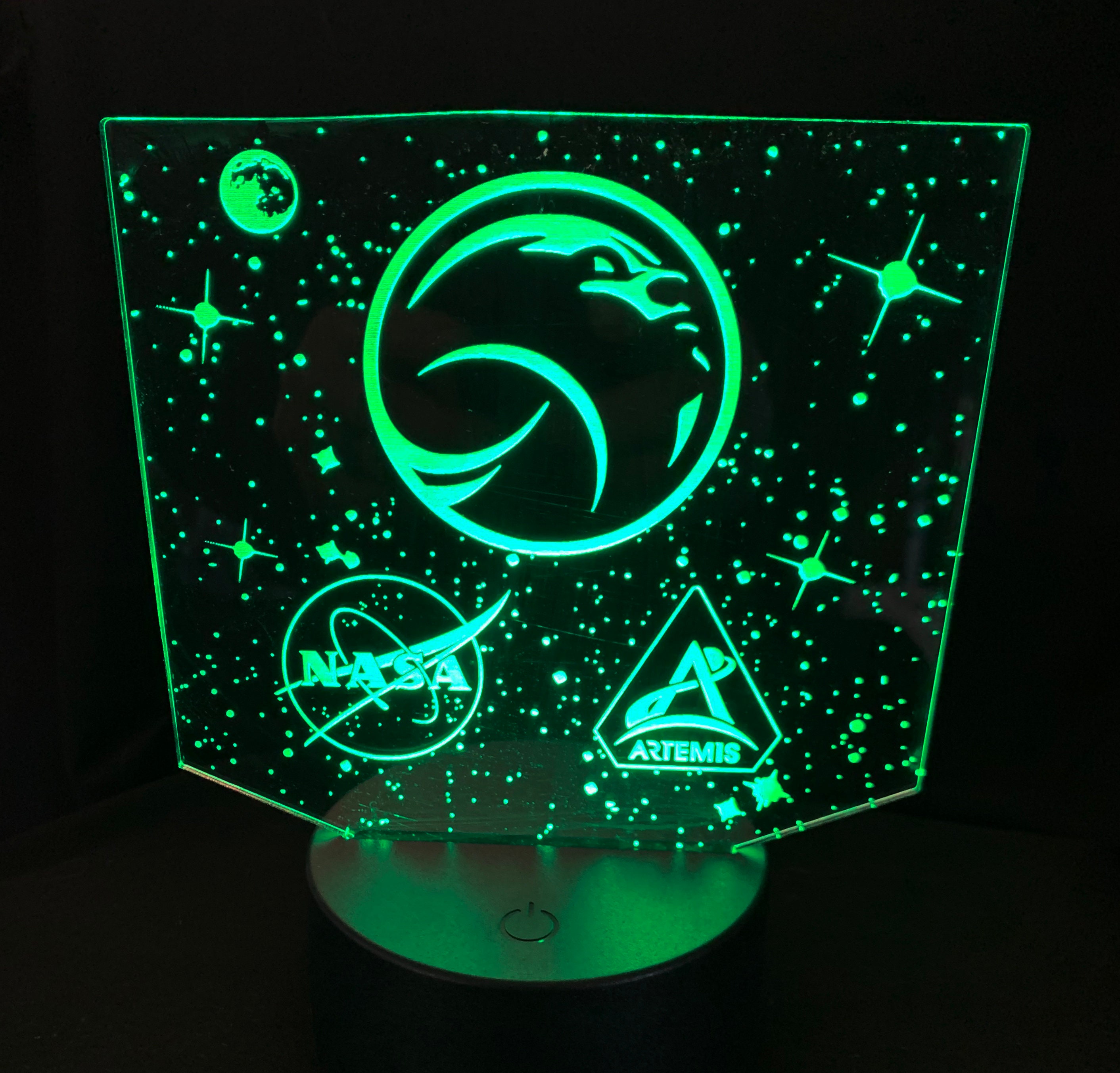 Nasa, Artemis, Space, LED, Edge Lit, Acrylic, Sign, Nightlight, Gift ...