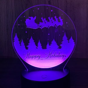 Merry Christmas, Sign, Decoration, LED, Acrylic, Happy Holidays, Light ...