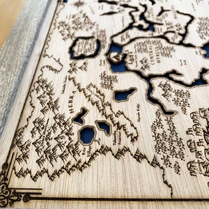 Zelda, Hyrule, Link, Laser Cut, Engraved, Wood, 3D, Map, Picture, 8x10 ...