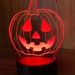 Halloween Jack-o-lantern Pumpkin Decoration LED Acrylic - Etsy