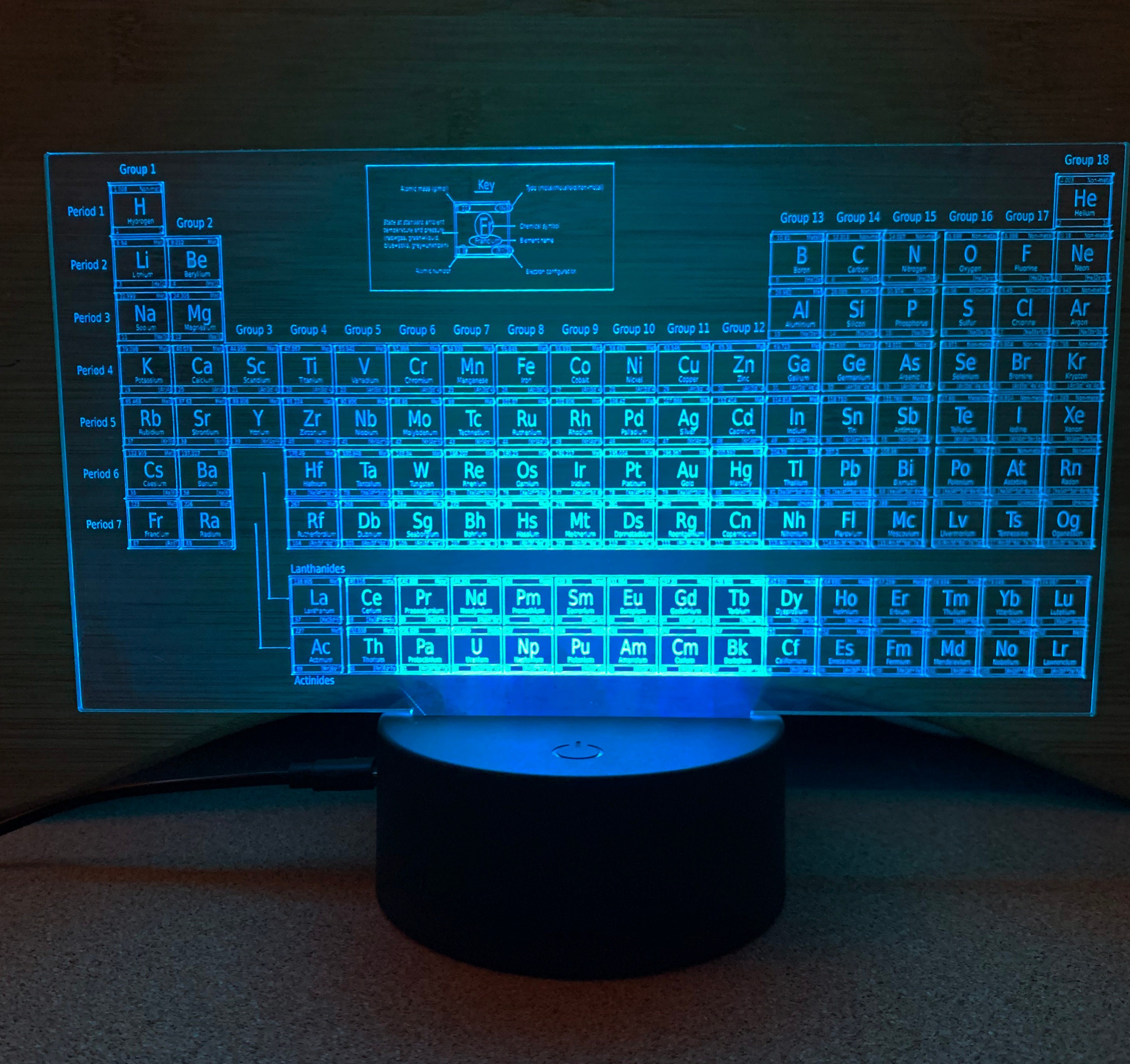 LED Periodic Table Acrylic Sign Light Edge Lit - Etsy Australia