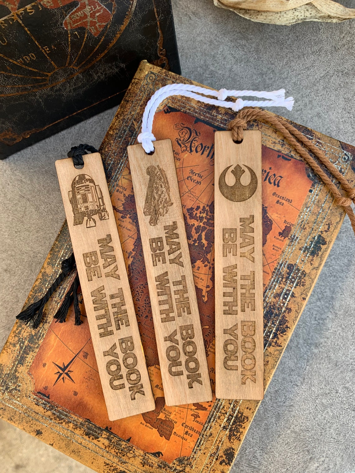 Star Wars Wood Bookmark Set Bookmarks Bookmark Gift for - Etsy
