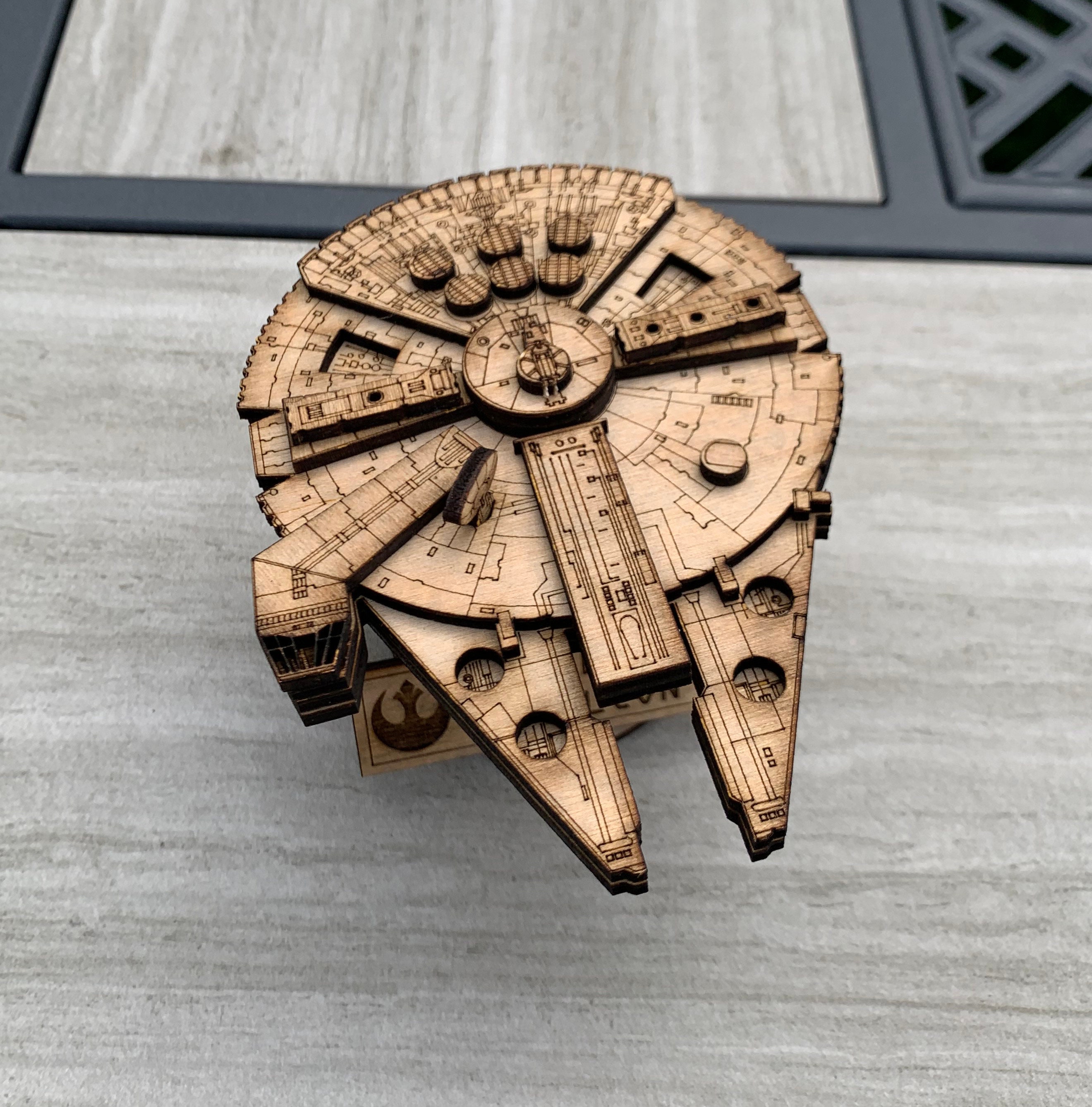Star Wars, Millennium Falcon, 3d Puzzle, Model, Gift for Him, Gift for ...