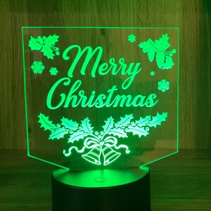 Merry Christmas, Sign, Decoration, LED, Acrylic, Happy Holidays, Light ...
