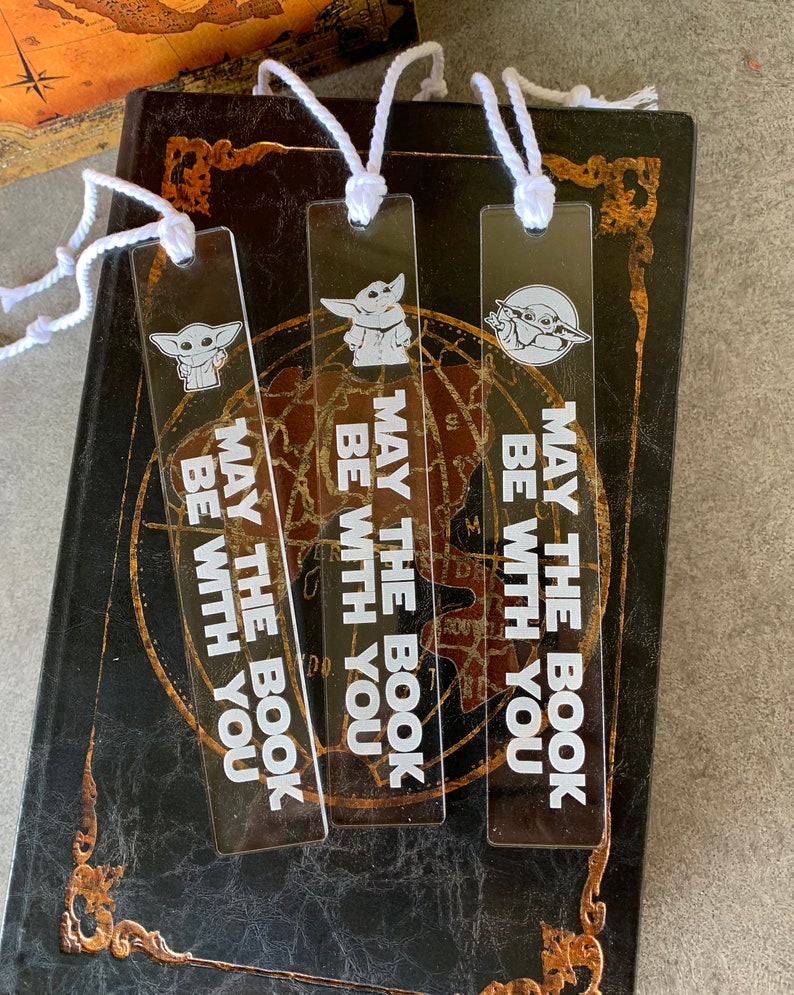 Star Wars, Baby Yoda, Grogu, Mandalorian, Acrylic, Bookmark, Gift for ...
