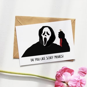 Scream | Scary Movie | Movie Quotes | Halloween | Funny Cards | 404 Art ...
