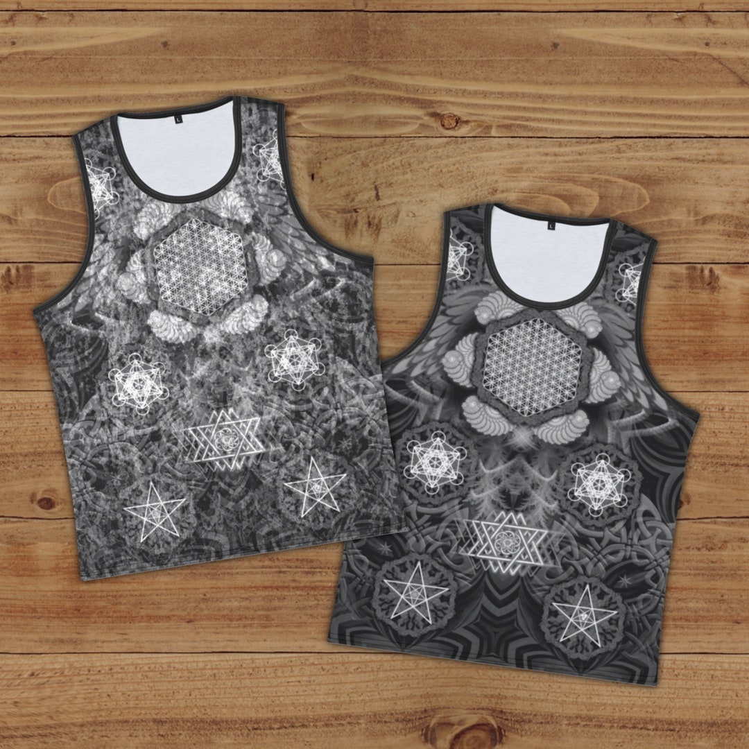 Crushed Velvet Tanks for Men, Rave Tank Top Music Festival Gym Yoga ...