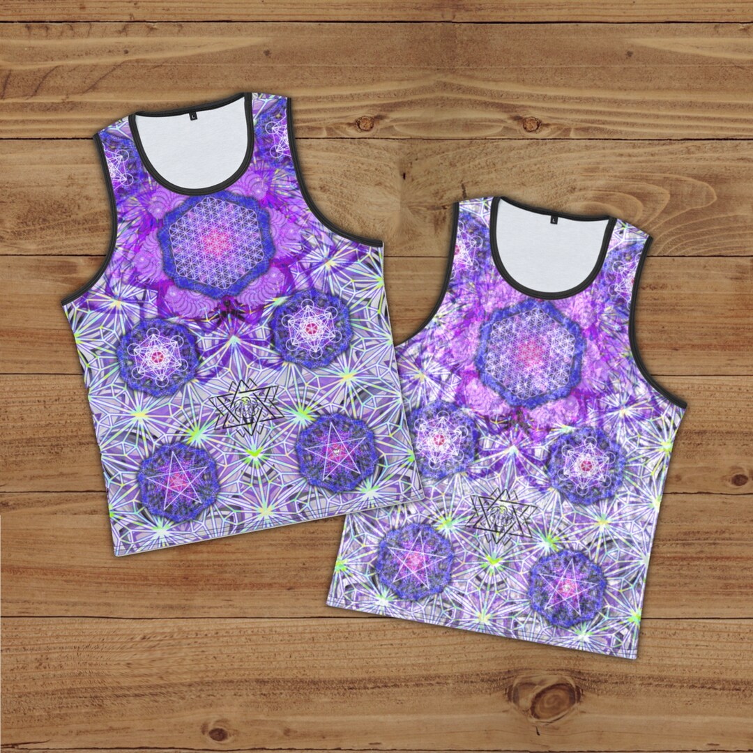 Crushed Velvet Tanks for Men, Rave Music Festival Yoga Workout ...